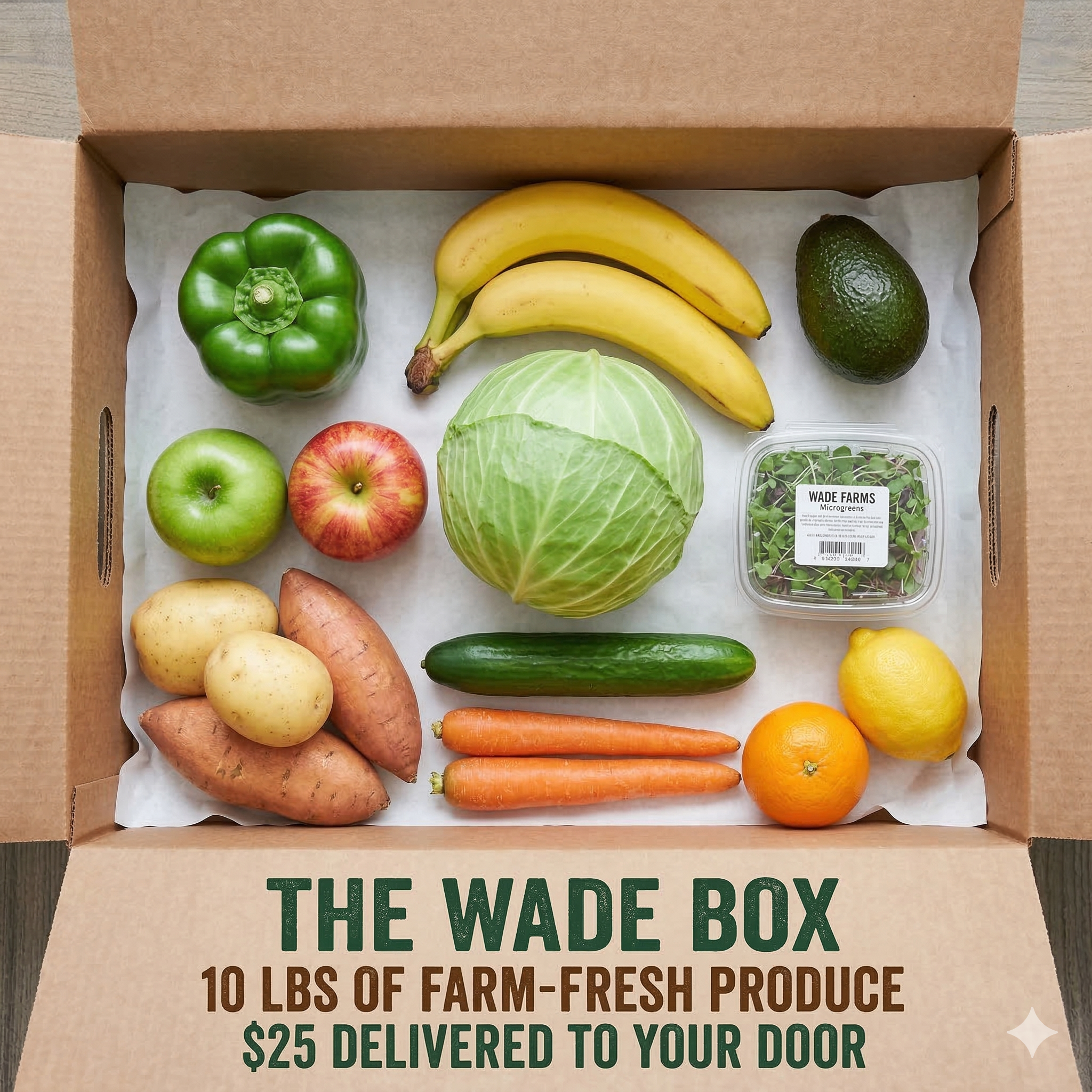 WADE Produce Box – Rainbow Packaging Corporation